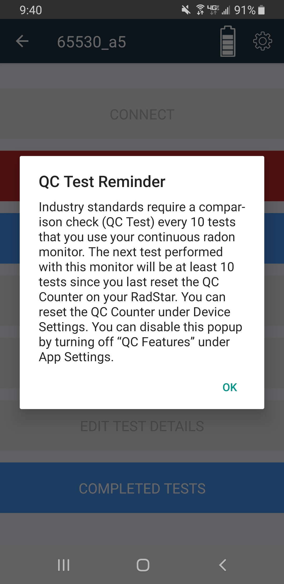 QC Counter - RadStar Alpha Radon Monitor - Radon Management Cloud
